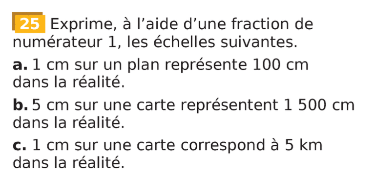 Échelles – Cours de mathématiques